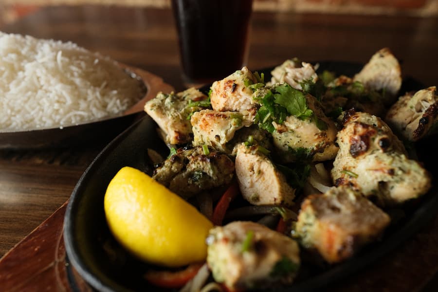 chicken malai kebab boneless bite size chicken breasts marinated in