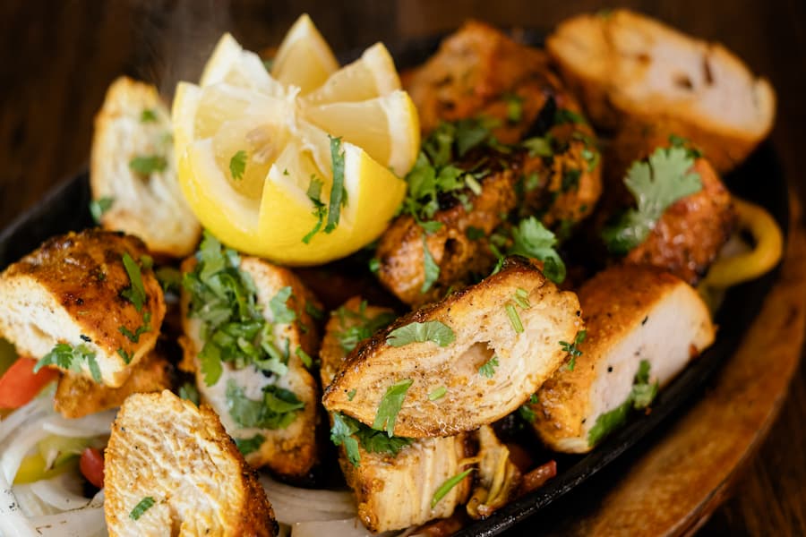 tandoori chicken tikka boneless bite size chicken breasts marinated in